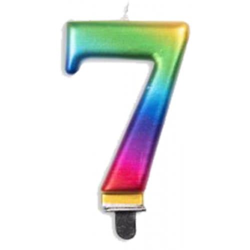 Jumbo Candle - Number 7 - Rainbow – Hot Stuff Bakeware